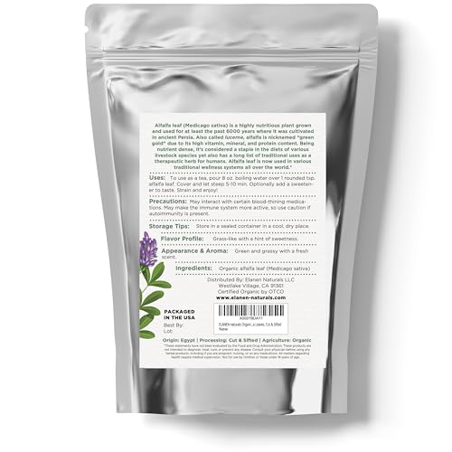 Elanen Naturals organic alfalfa