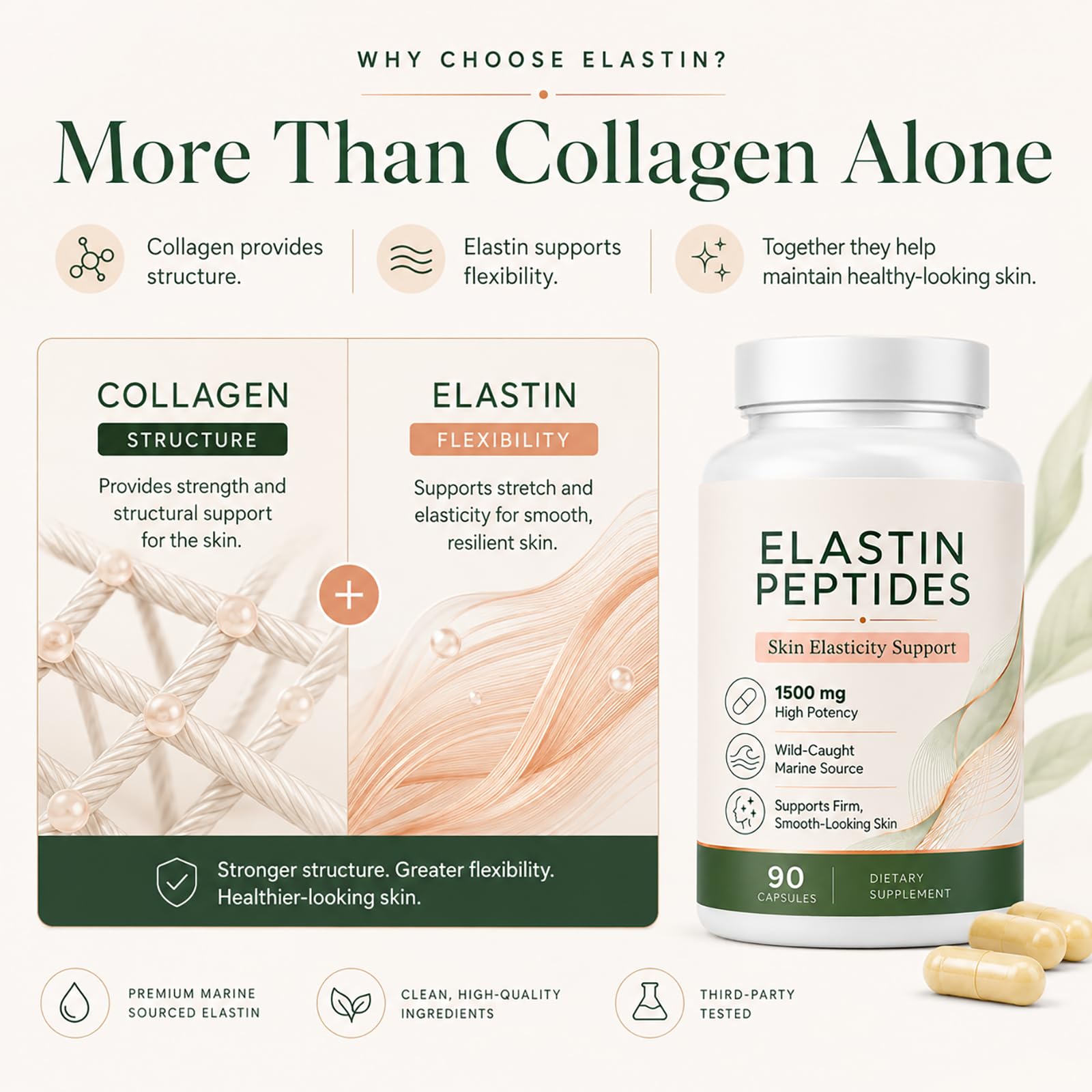 Elastin formula for firmer skin