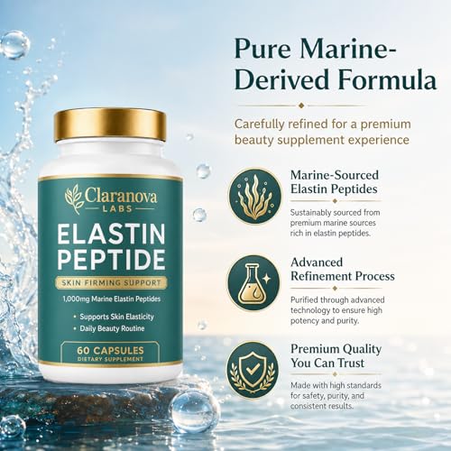 Elastin peptides for youthful appearance