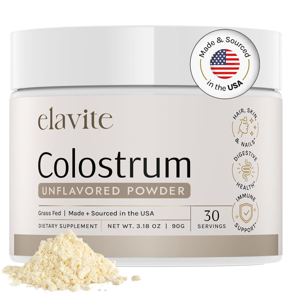 Elavite bovine colostrum powder benefits