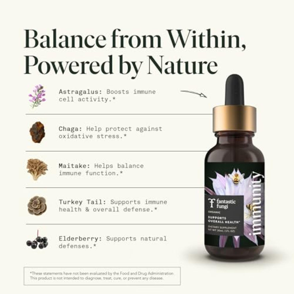 Elderberries and mushrooms synergy