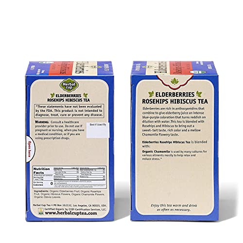 Elderberries tea for immune support