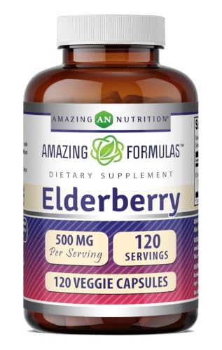 elderberry 500 mg veggie capsules