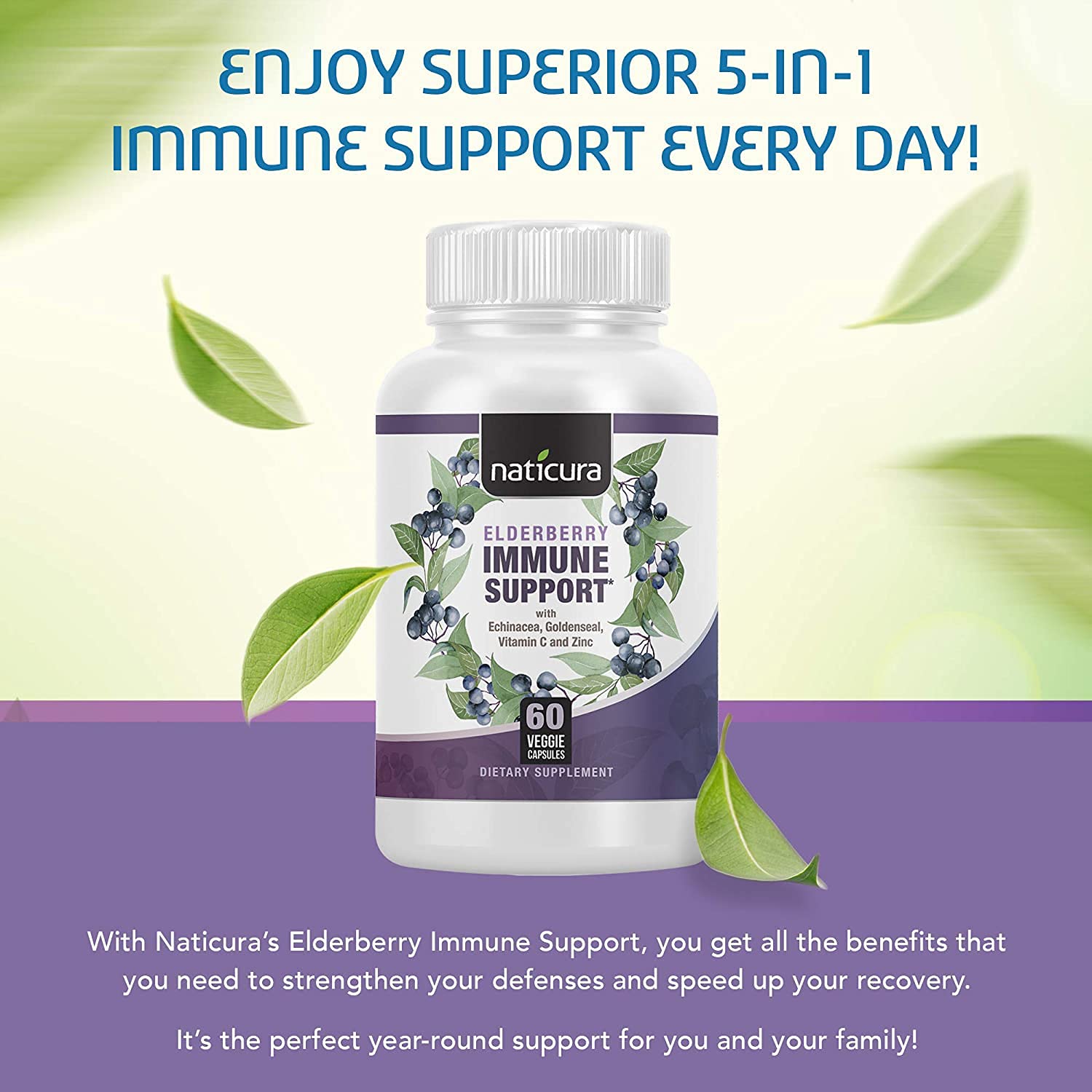 Elderberry and echinacea blend benefits