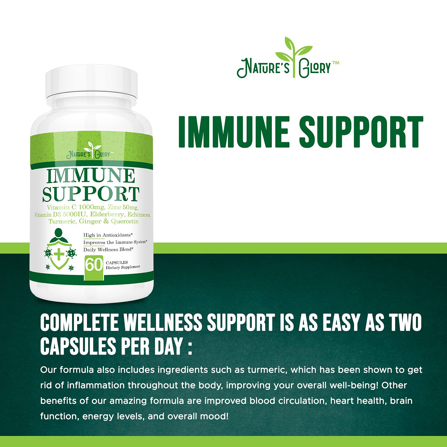 Elderberry and echinacea immune formula