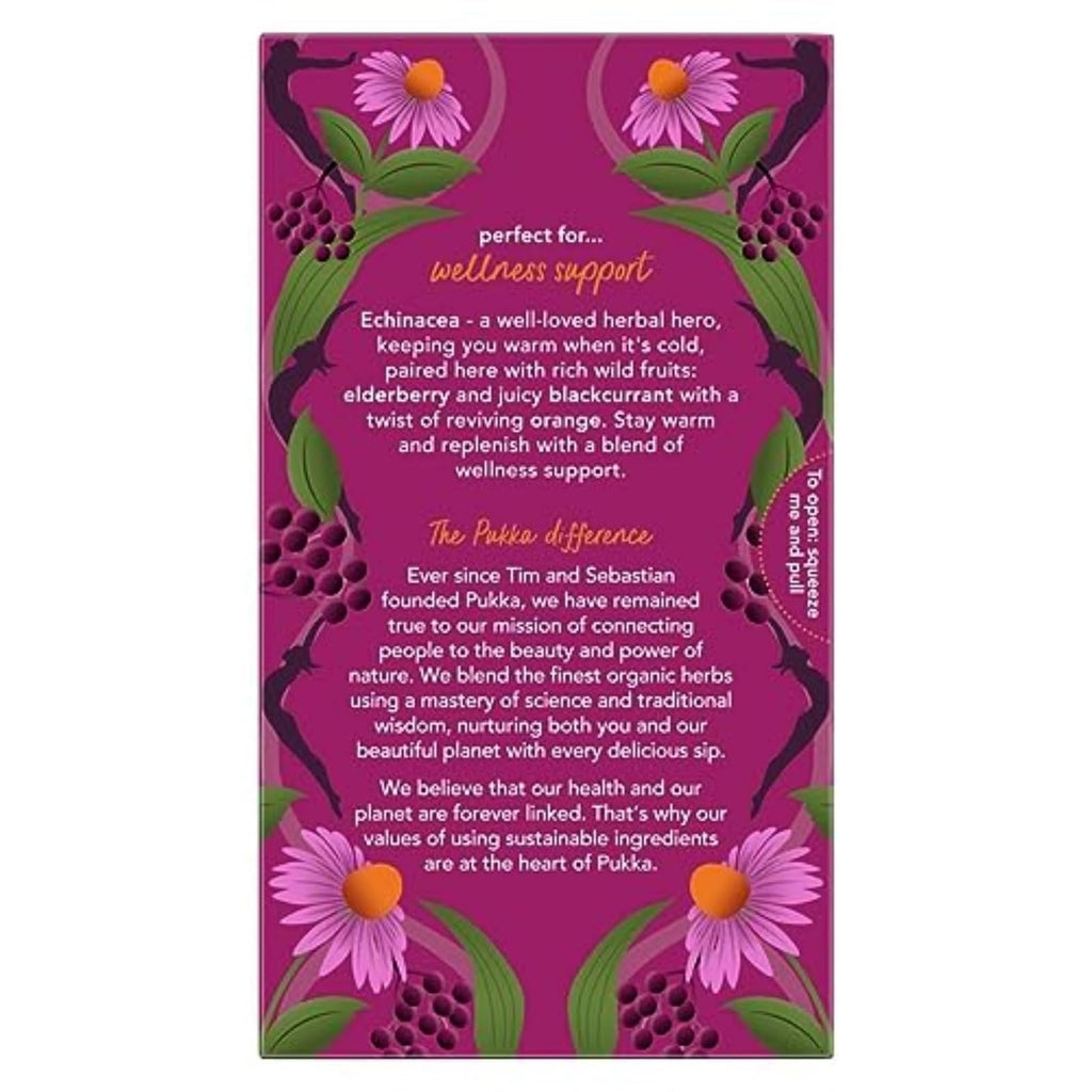 Elderberry and echinacea tea bags