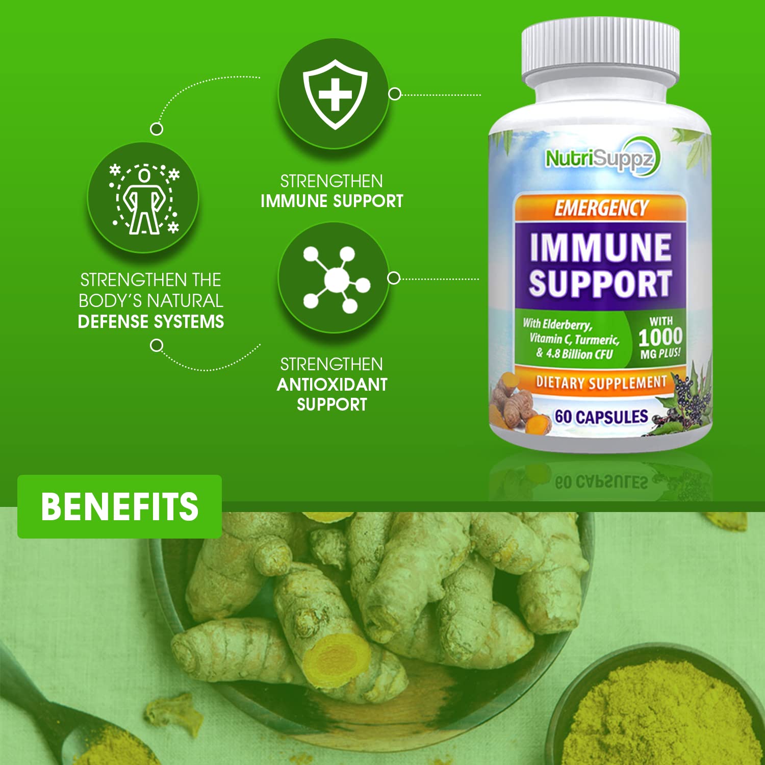 Elderberry and turmeric for inflammation