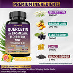 Elderberry and Vitamin C capsules