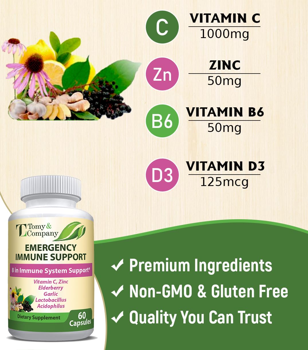 Elderberry and zinc for immune boost