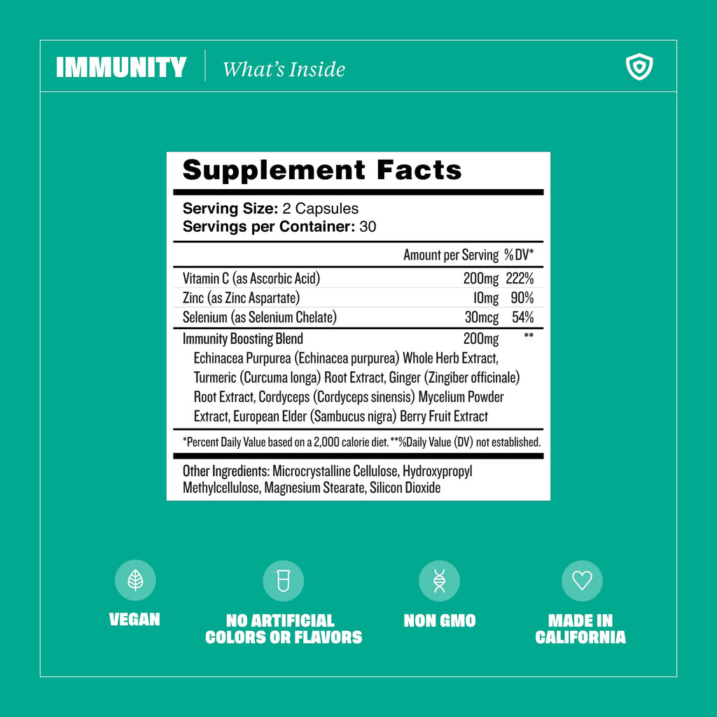 Elderberry and zinc immunity booster