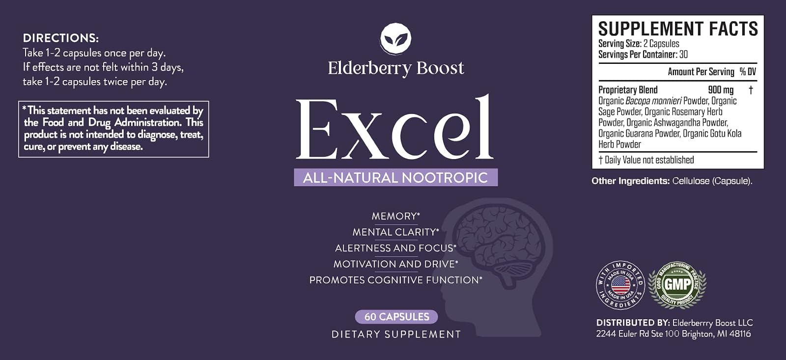 Elderberry Boost Excel memory enhancement