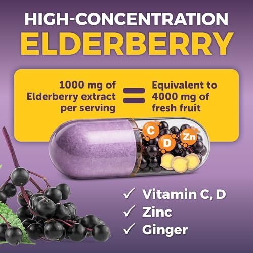 elderberry capsules for adult health