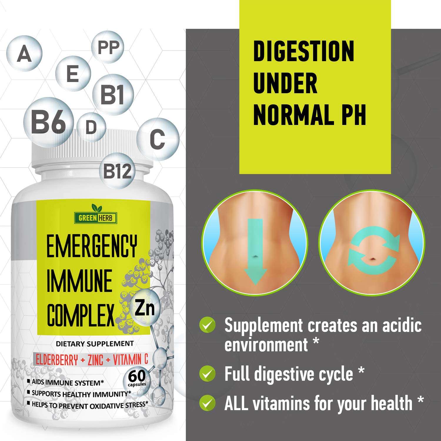 Elderberry capsules for antioxidant boost