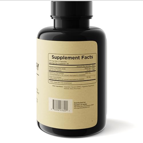 Elderberry capsules for better immunity