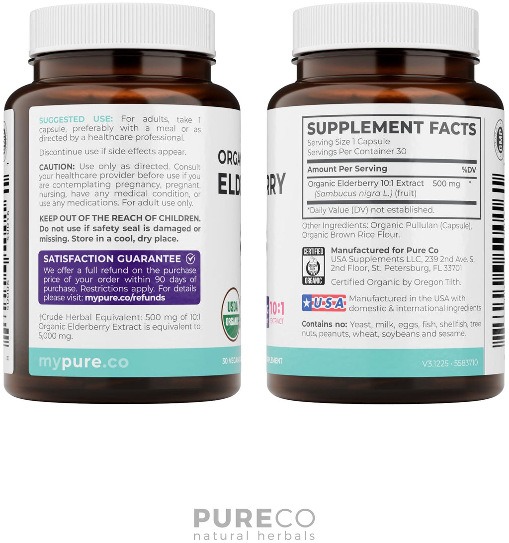 elderberry capsules for children's health