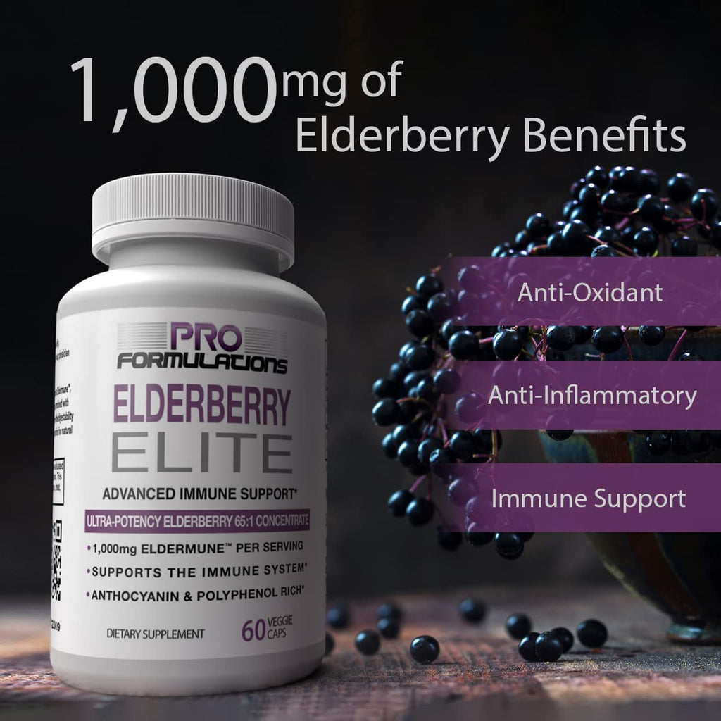 Elderberry capsules for cold season defense