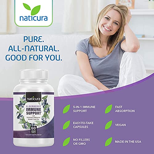 Elderberry capsules for daily health
