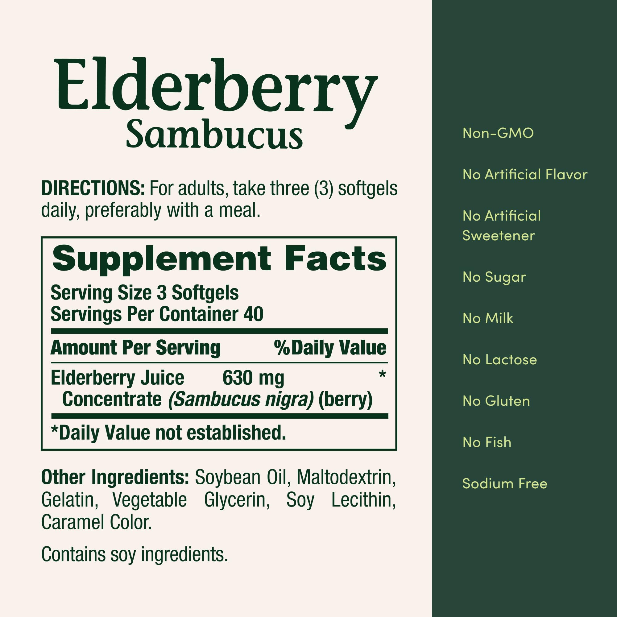 Elderberry capsules for family health