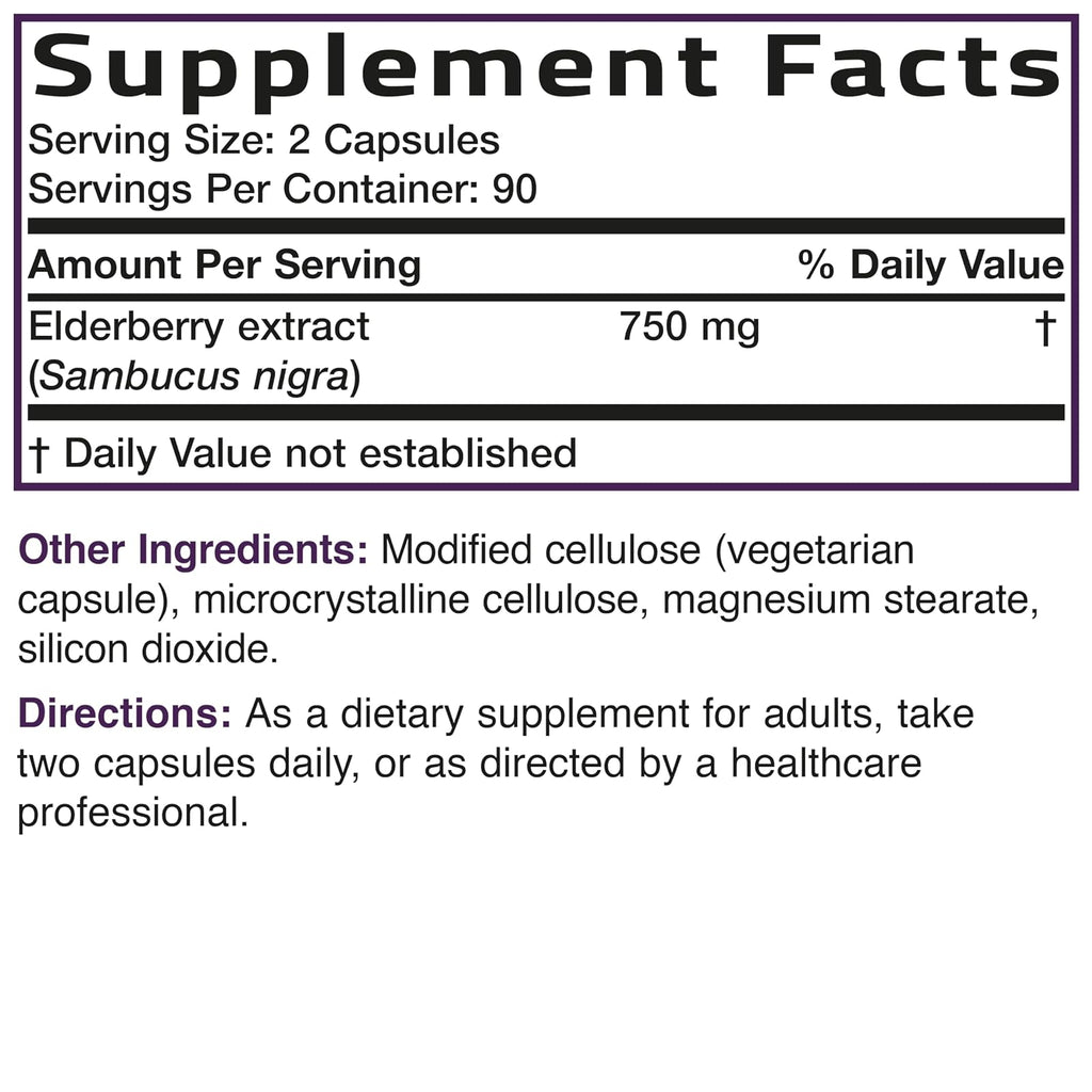 elderberry capsules for family health