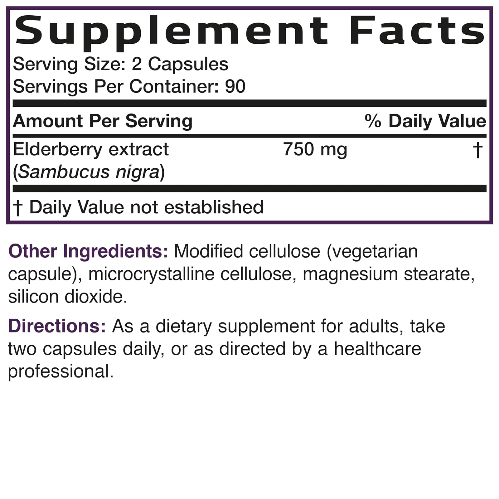 elderberry capsules for family health