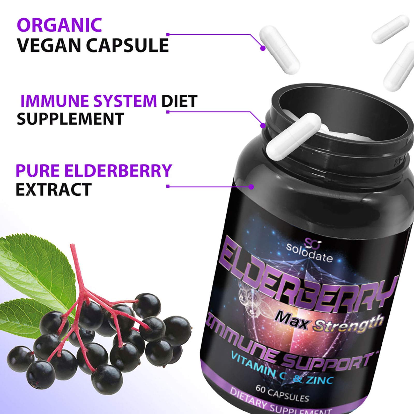 elderberry capsules for healthy skin