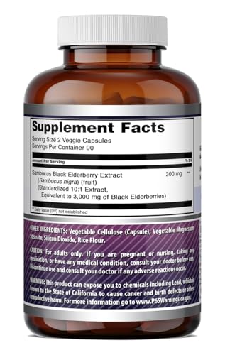 Elderberry capsules for immune support