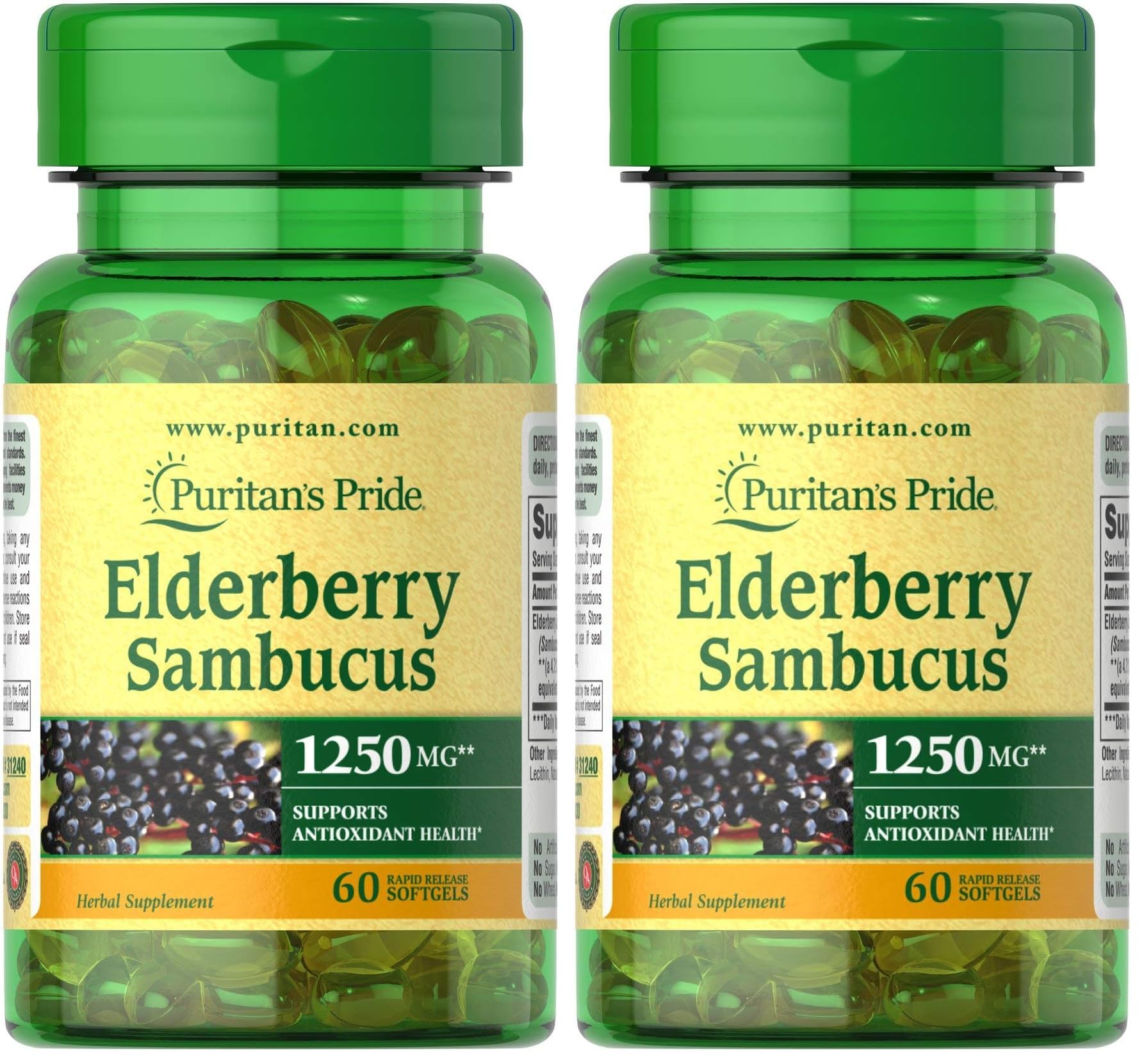 Elderberry capsules for immune support