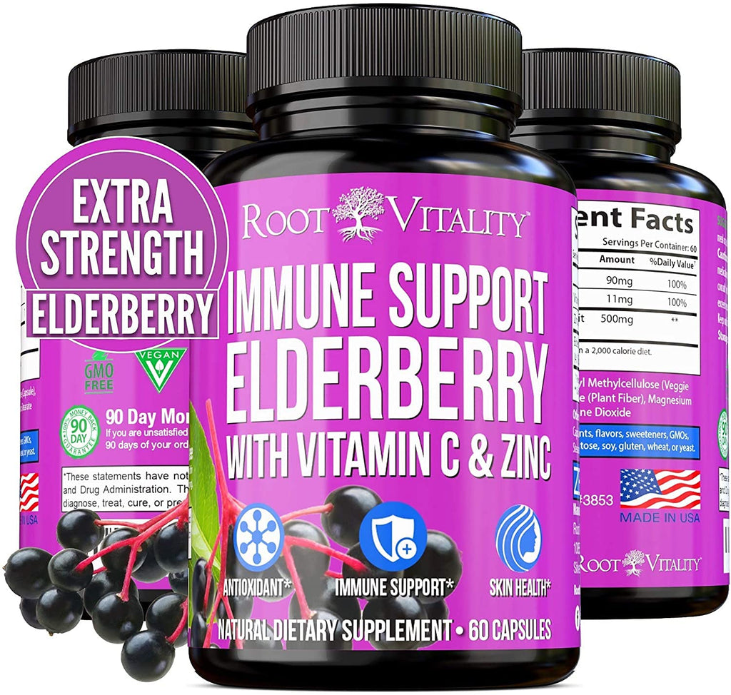 Elderberry capsules for immune support