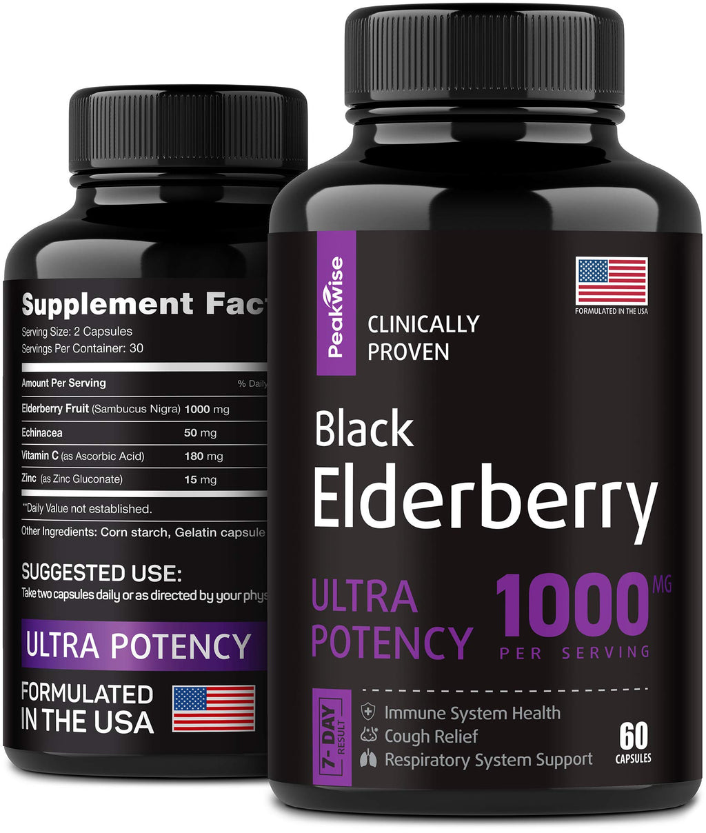 Elderberry capsules for immune support