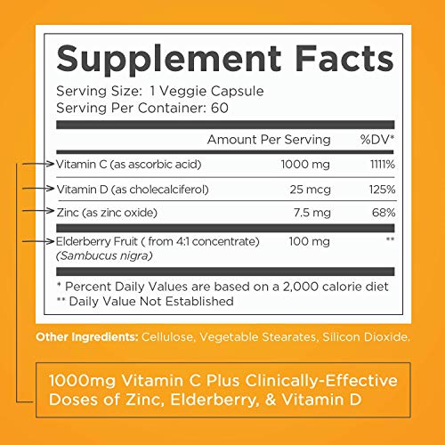 Elderberry capsules for men and women