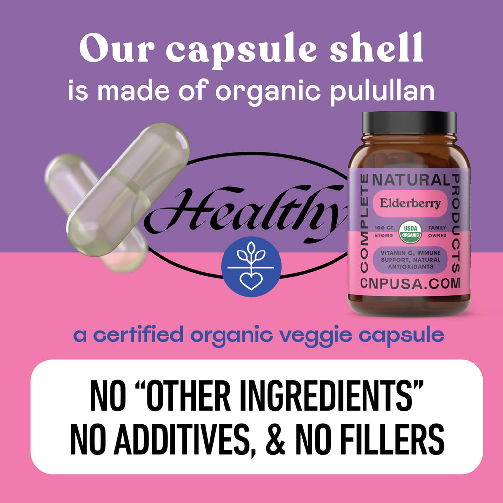 Elderberry capsules for natural defense