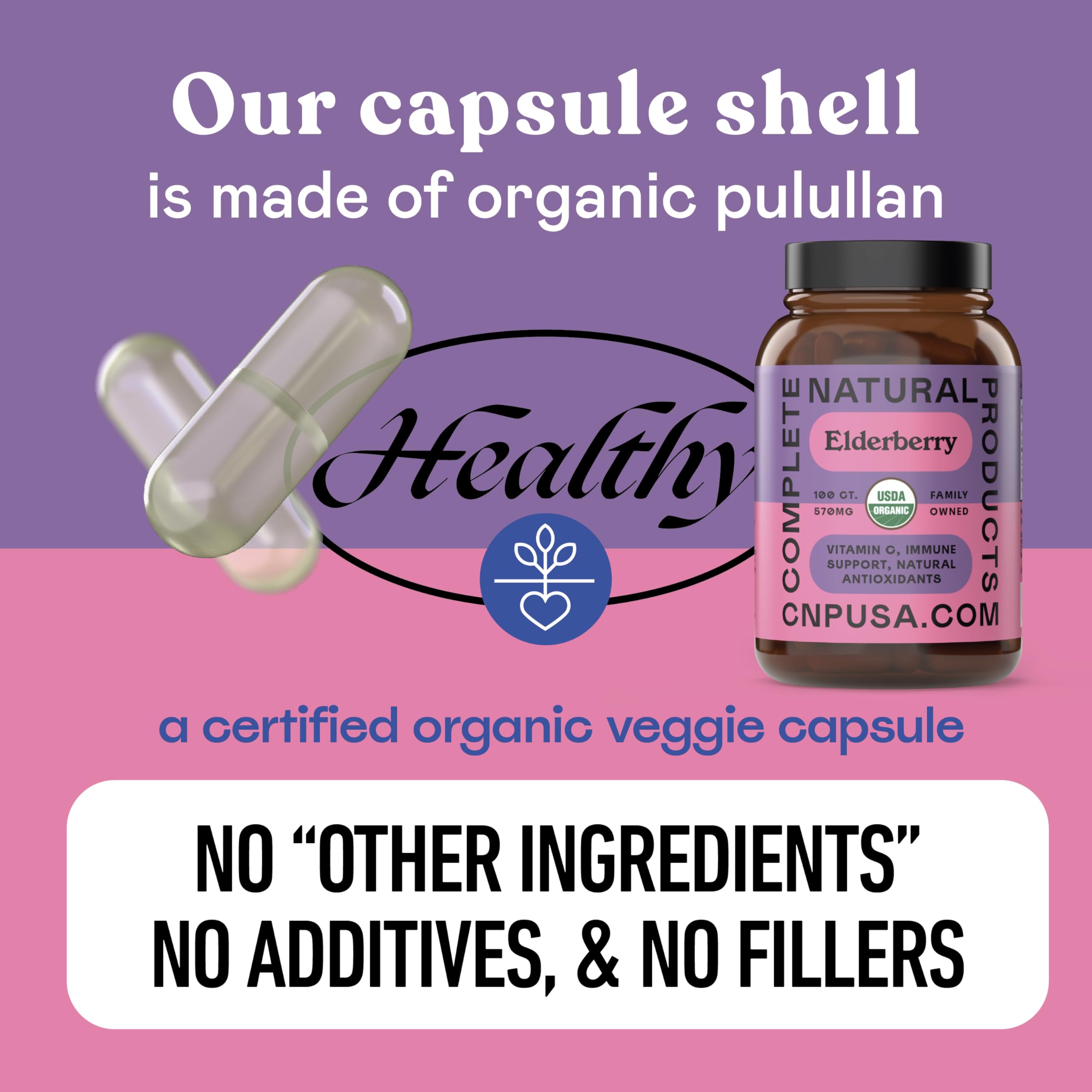 Elderberry capsules for natural defense