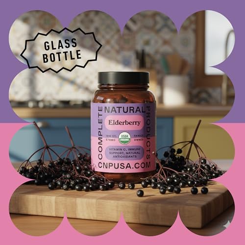 Elderberry capsules for overall wellness