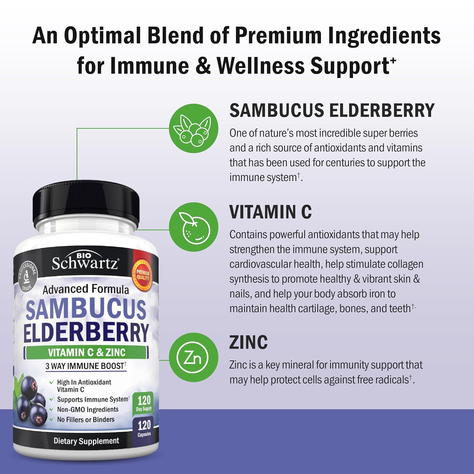 Elderberry capsules for seasonal health