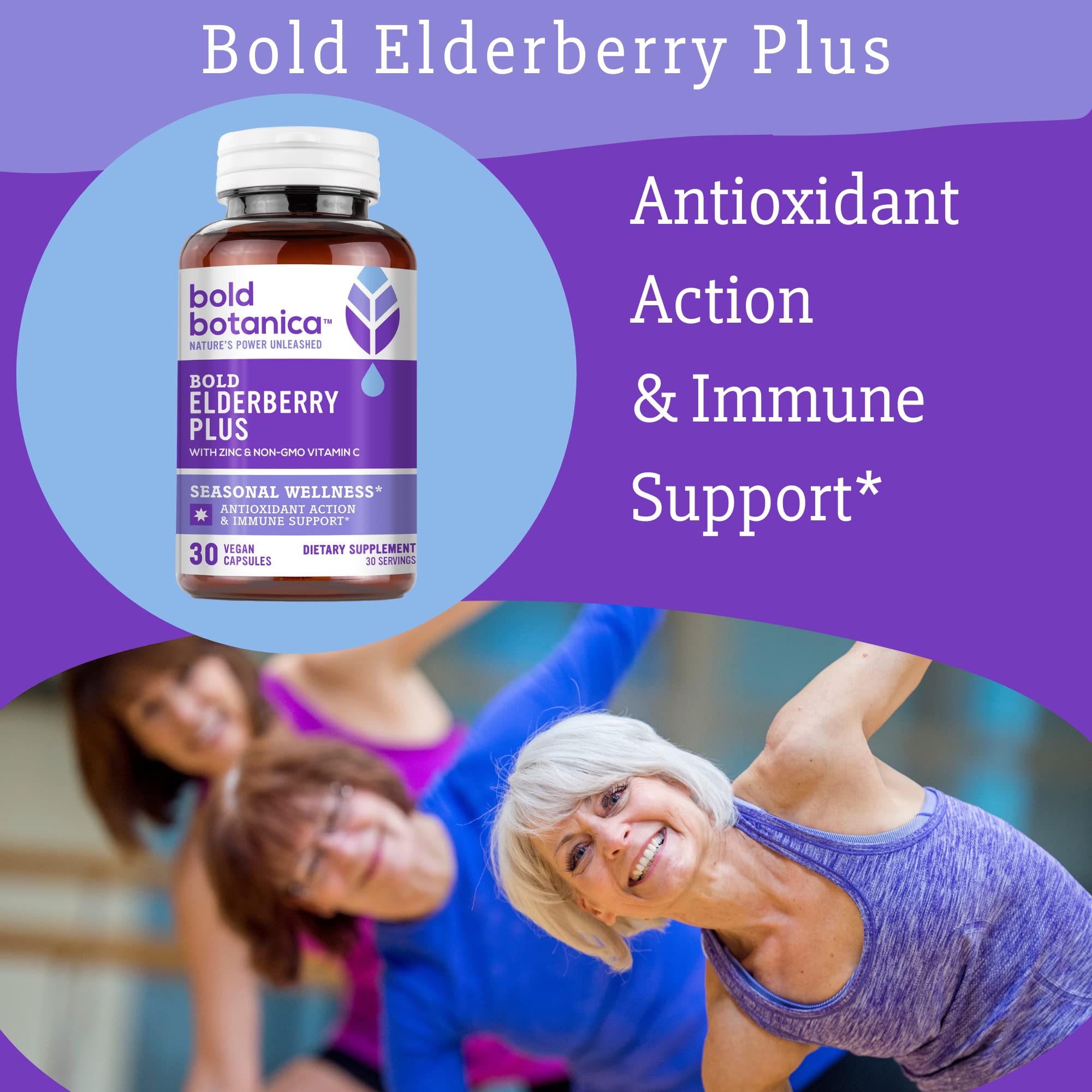 Elderberry capsules for seasonal health