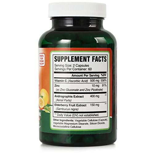 Elderberry capsules for seasonal support