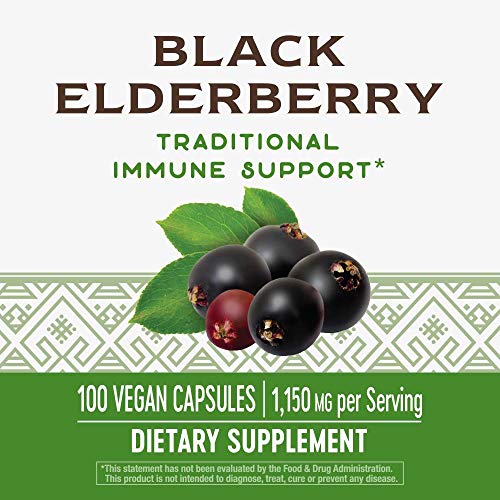 Elderberry capsules for seasonal wellness