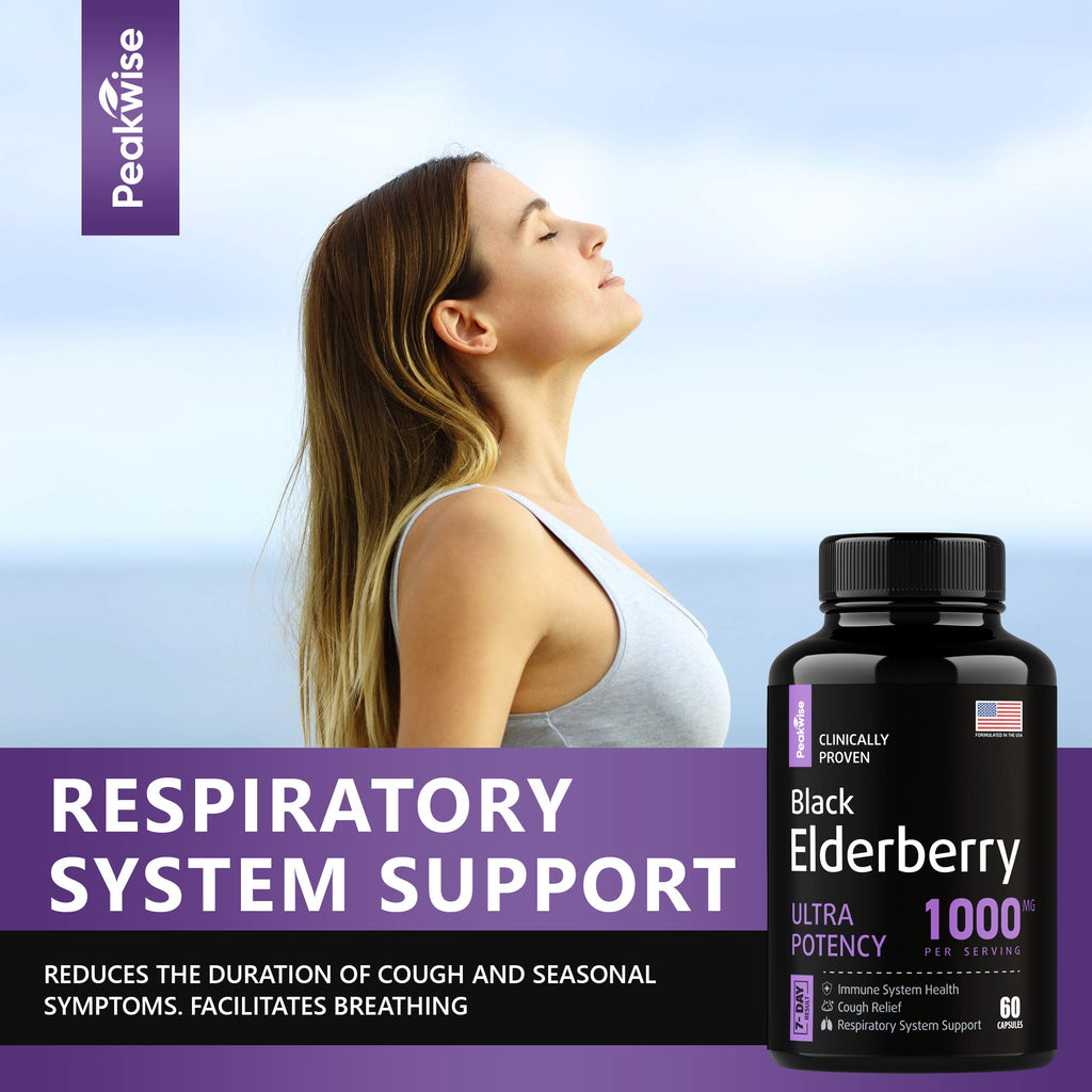 Elderberry capsules for seasonal wellness