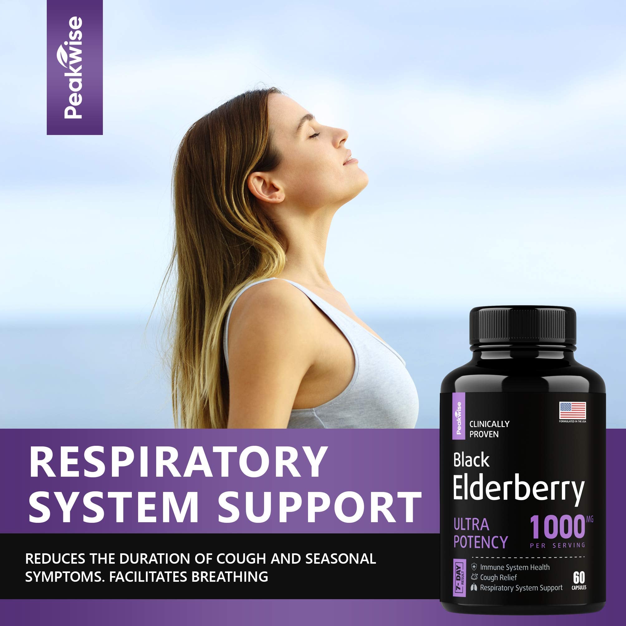 Elderberry capsules for seasonal wellness