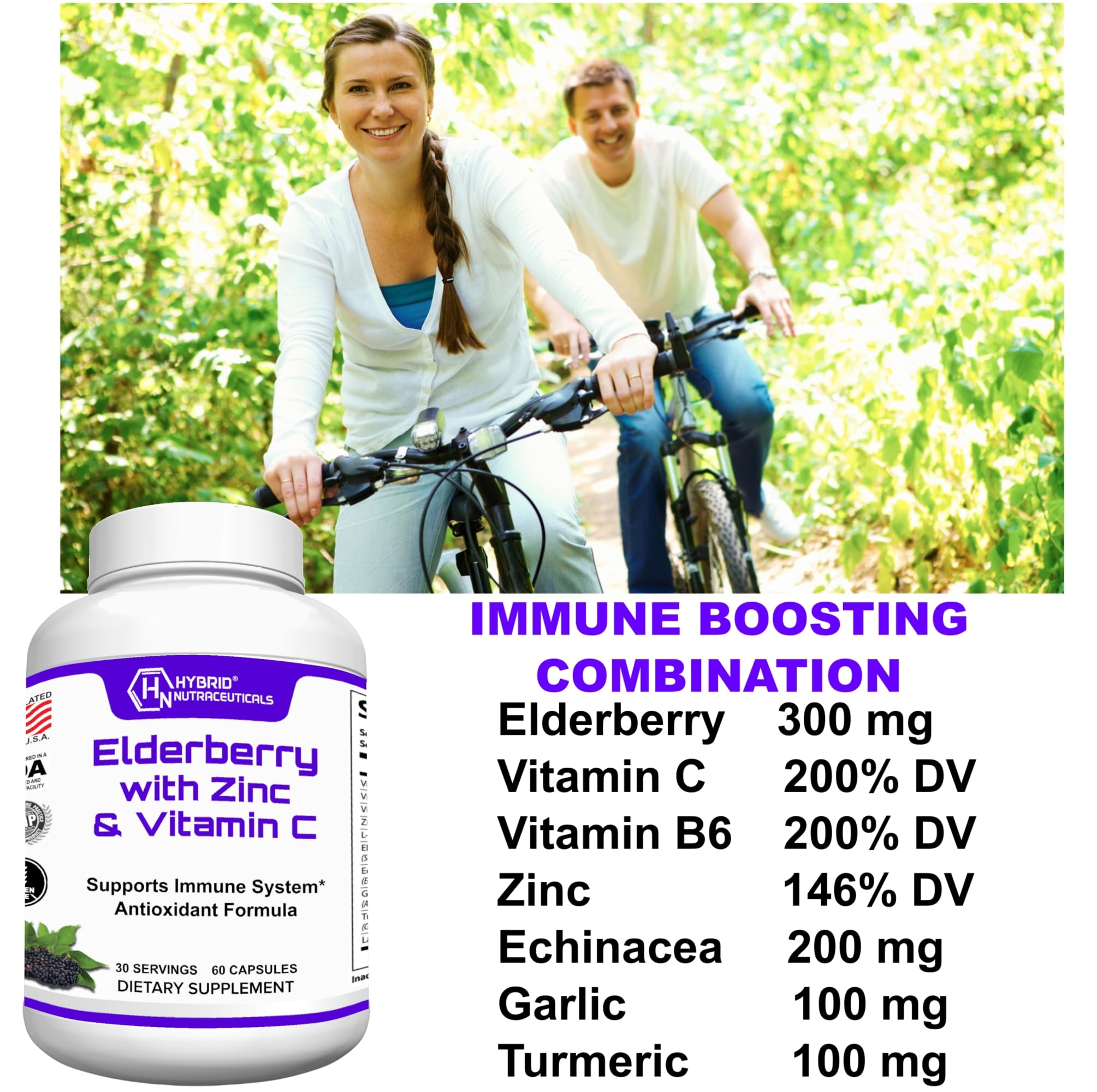 Elderberry capsules with antioxidant benefits