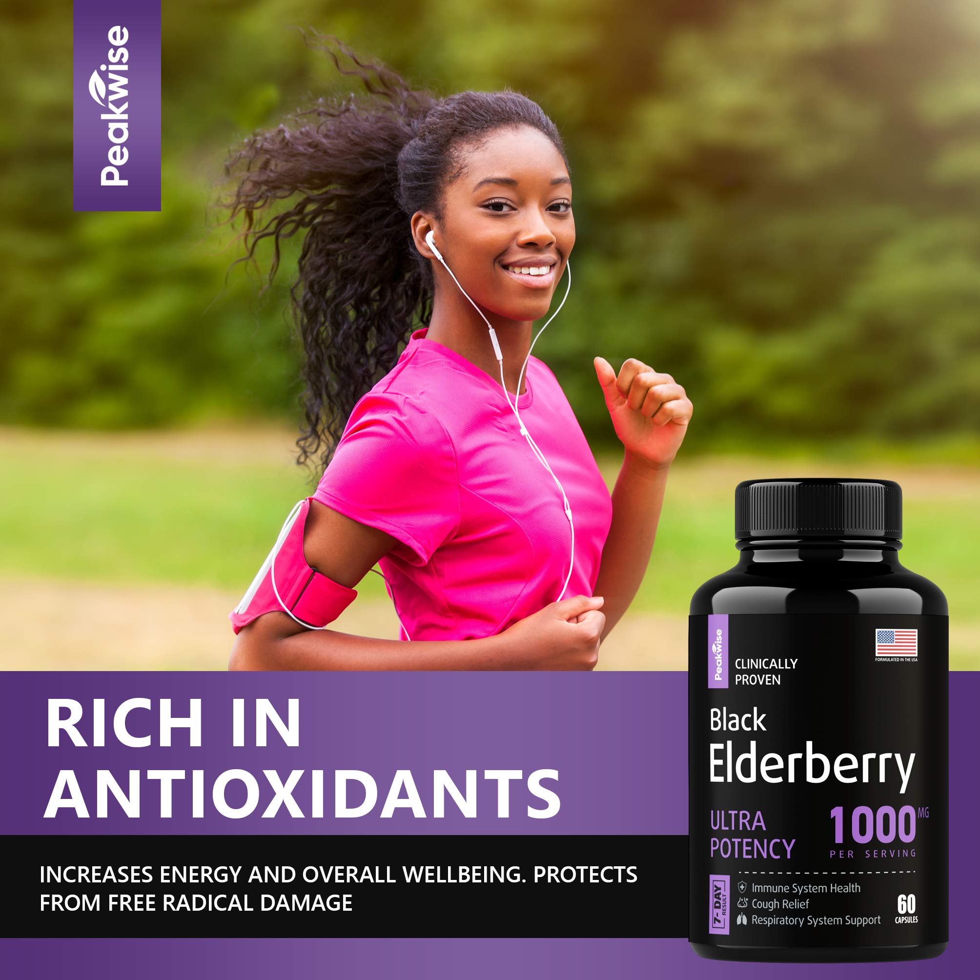 Elderberry capsules with bioflavonoids