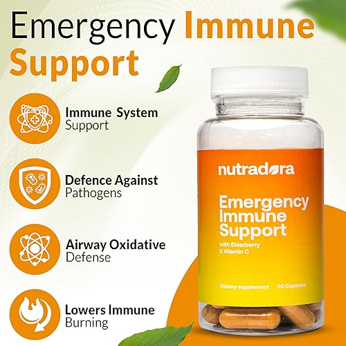 Elderberry capsules with essential vitamins
