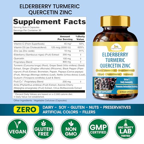 elderberry capsules with turmeric benefits