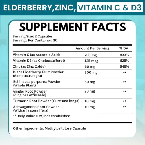 elderberry capsules with vitamin D