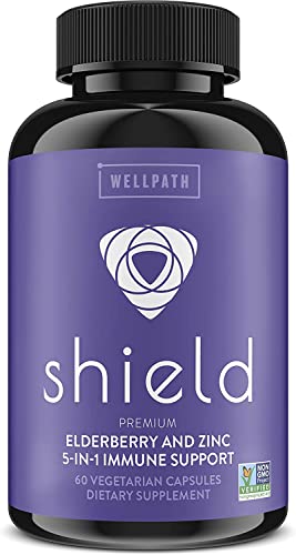 Elderberry capsules with zinc for health