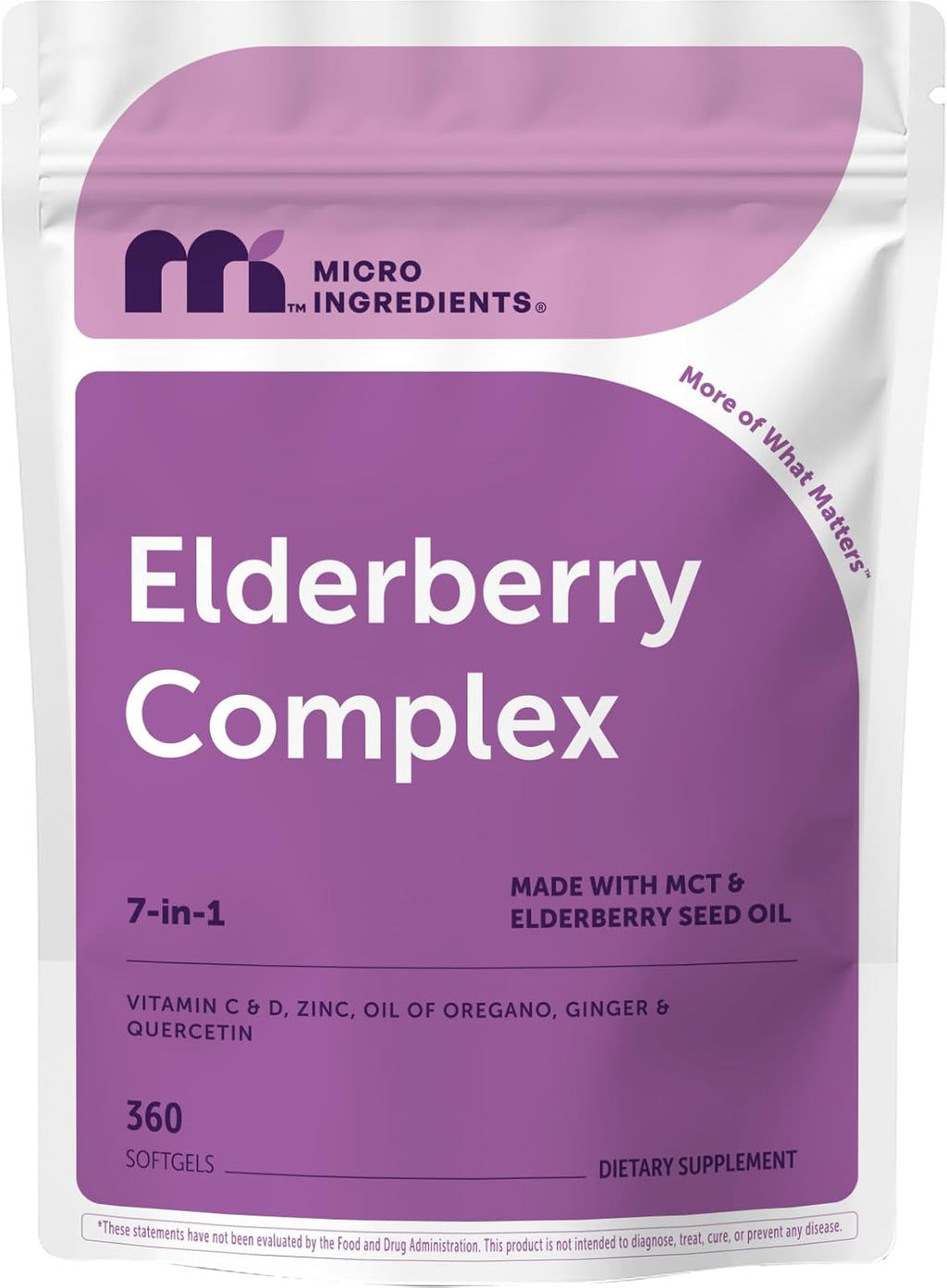 Elderberry complex softgels for immunity