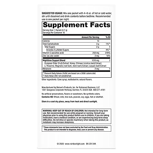 Elderberry drink mix for better sleep