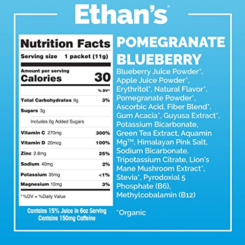 Elderberry drink mix with no added sugar