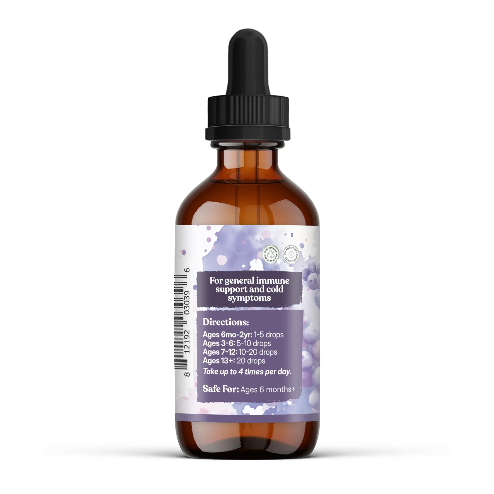 elderberry drops with orange peels