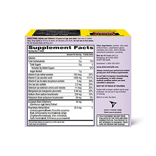 Elderberry effervescent for better absorption